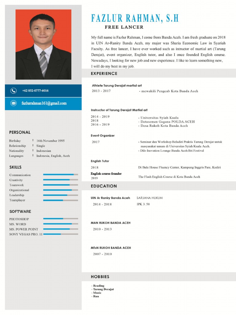 Contoh CV Terbaik | PDF