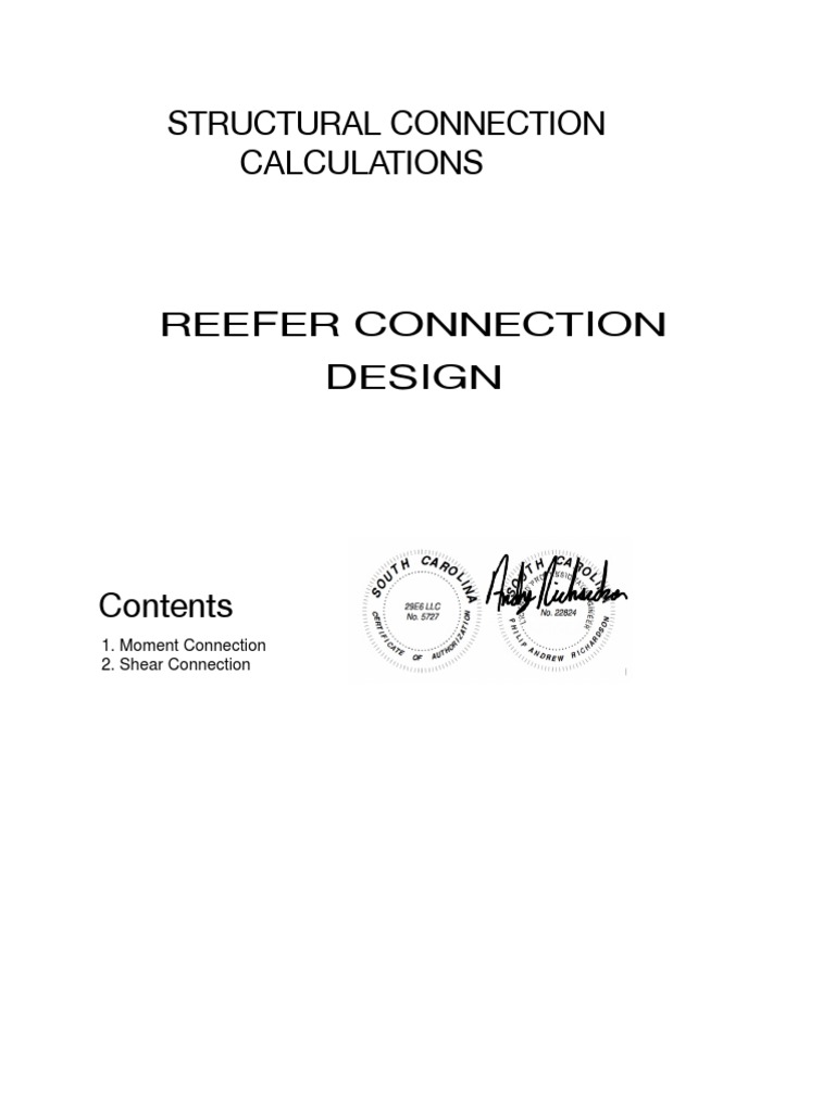 Connection Design Report | PDF | Beam (Structure) | Yield (Engineering)
