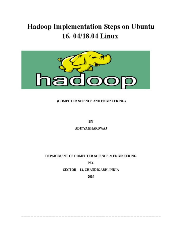 Hadoop Setup Guide for Ubuntu 16.04/18.04 | PDF | Apache Hadoop | Sudo