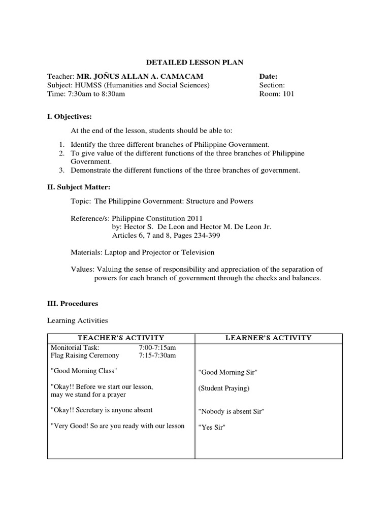 Understanding the Structure and Powers of the Philippine Government ...