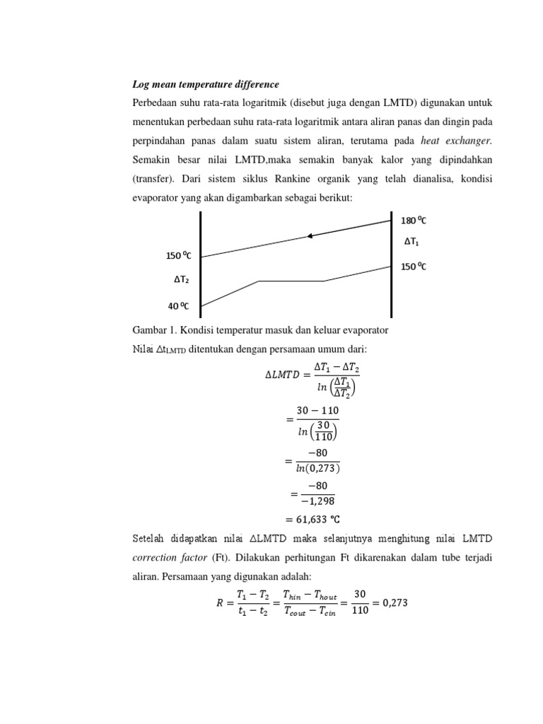 Log Mean Temperature Difference | PDF