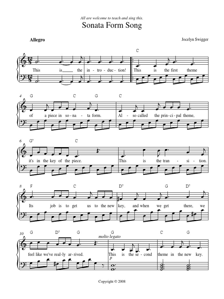 Sonata Form Song | PDF | Musical Forms