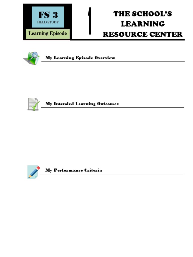 The School'S Learning Resource Center | PDF | Educational Technology ...