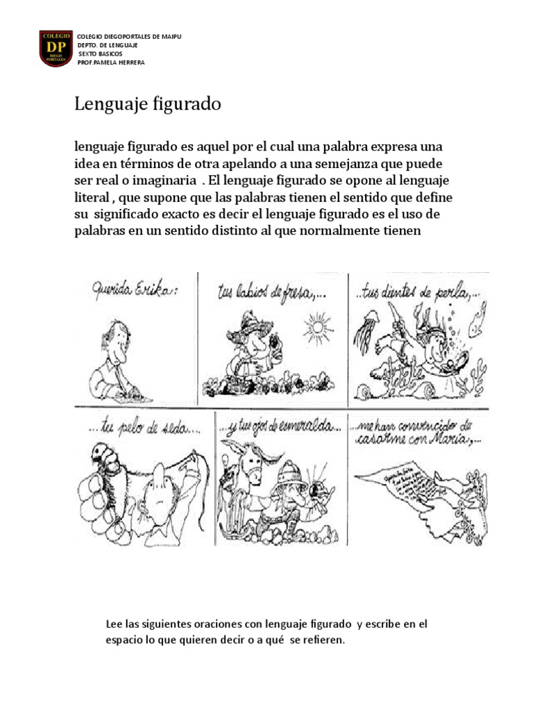 Lenguaje Figurado | PDF | Artes del Lenguaje y Comunicación
