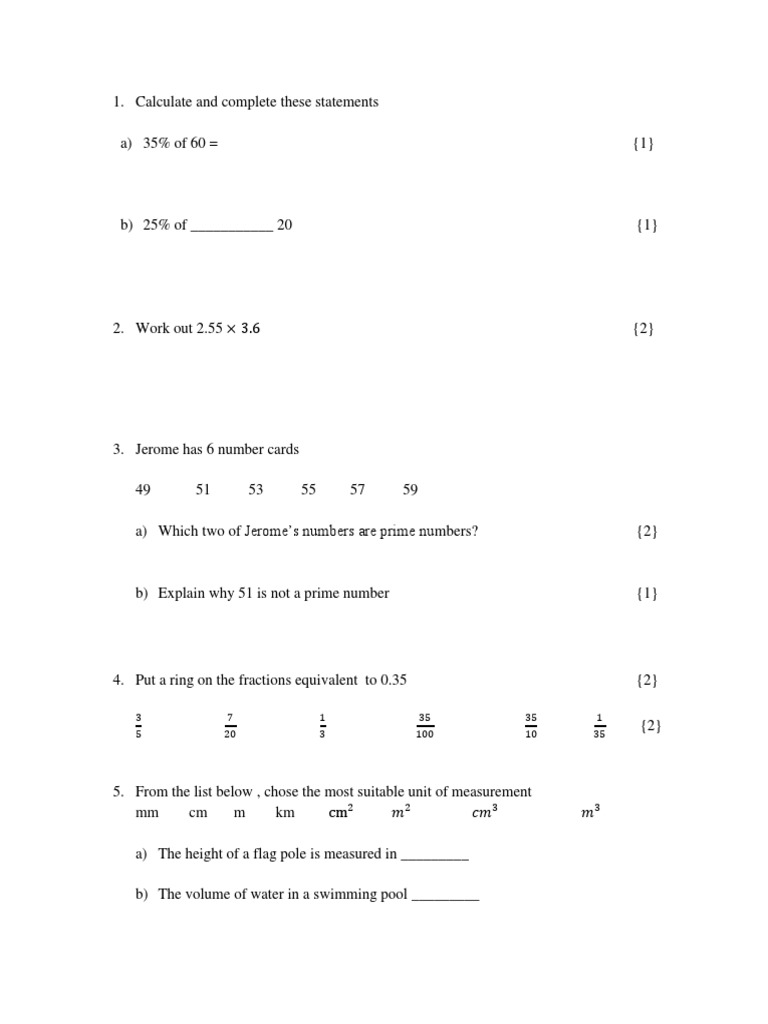 Maths Grade 7 | PDF | Elementary Mathematics | Polytopes
