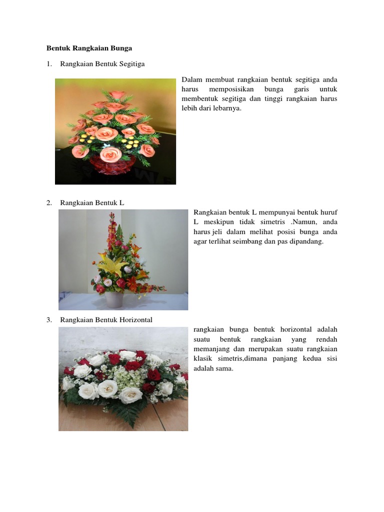 Bentuk Rangkaian Bunga | PDF