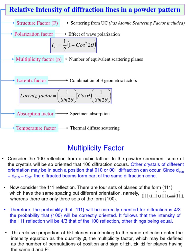 Lectut MTN-307 PDF Presentation XRD 9 Appln Powder Method DxOHGVQ | PDF | Diffraction | Scattering