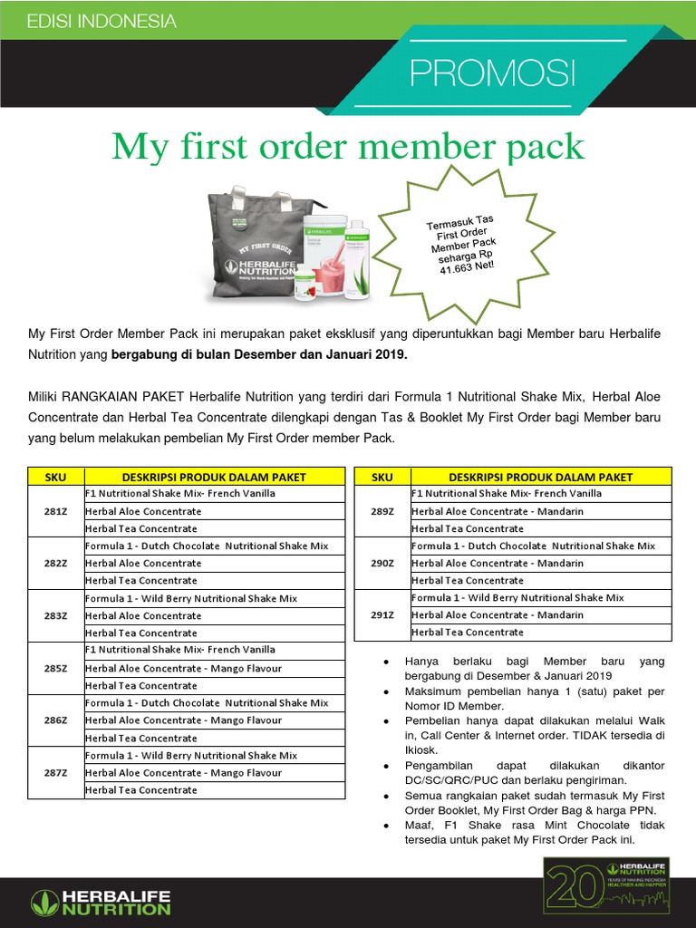 Flyer+Promosi+-+First+Order+Member JAN | PDF