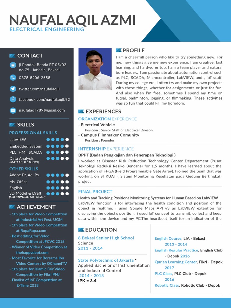 CV Naufal Aqil Azmi | PDF