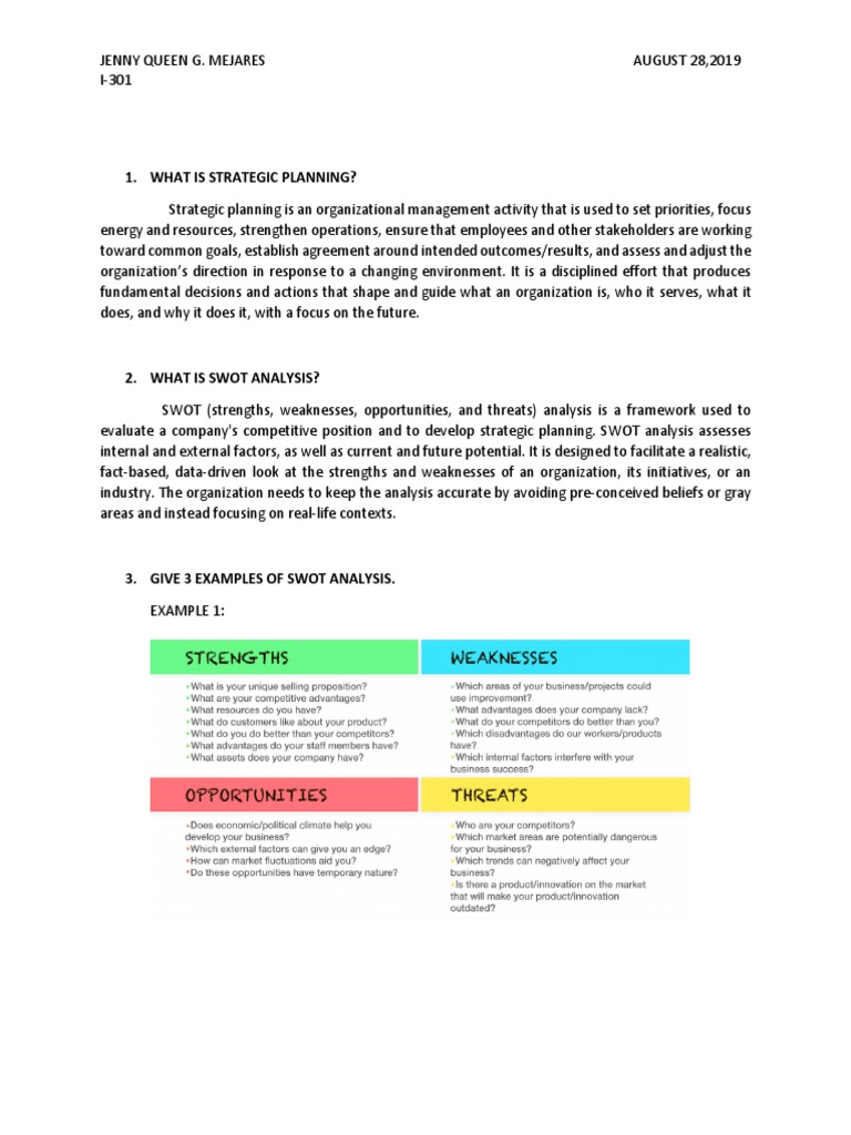 Assignment Swot | PDF