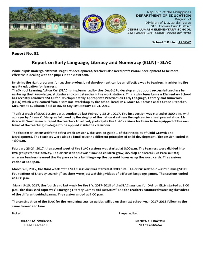 Narrative Slac | PDF | Teachers | Applied Psychology