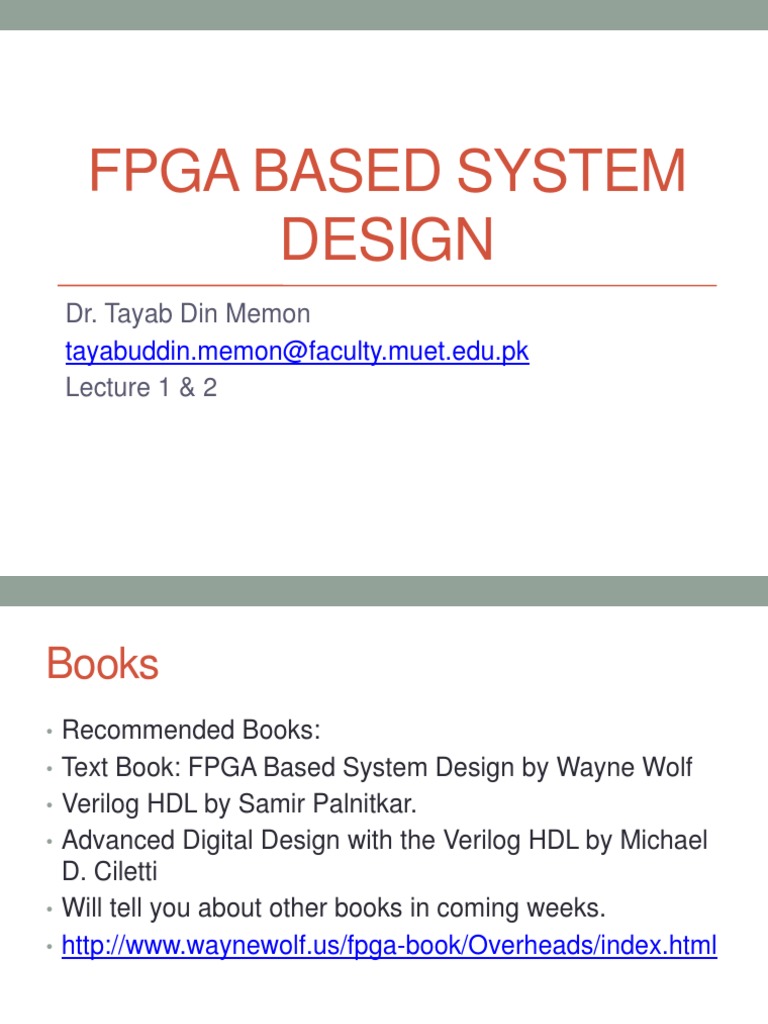 Lecture 1 2 Introduction To Vlsi and Embedded System PDF | PDF ...
