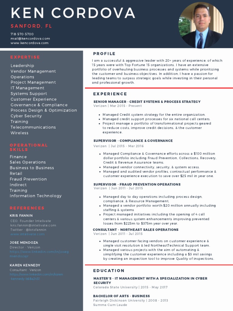 Simple Resume Model Ken Cordova Intelivate | Download Free PDF ...
