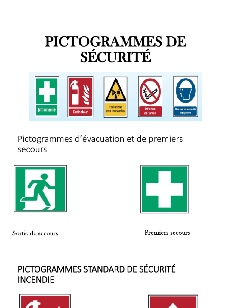 Pictogrammes de Sécurité | PDF