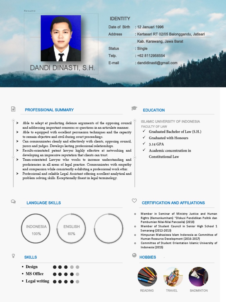 CV Dandi Dinasti Pertamina | Download Free PDF | Judge | Lawyer