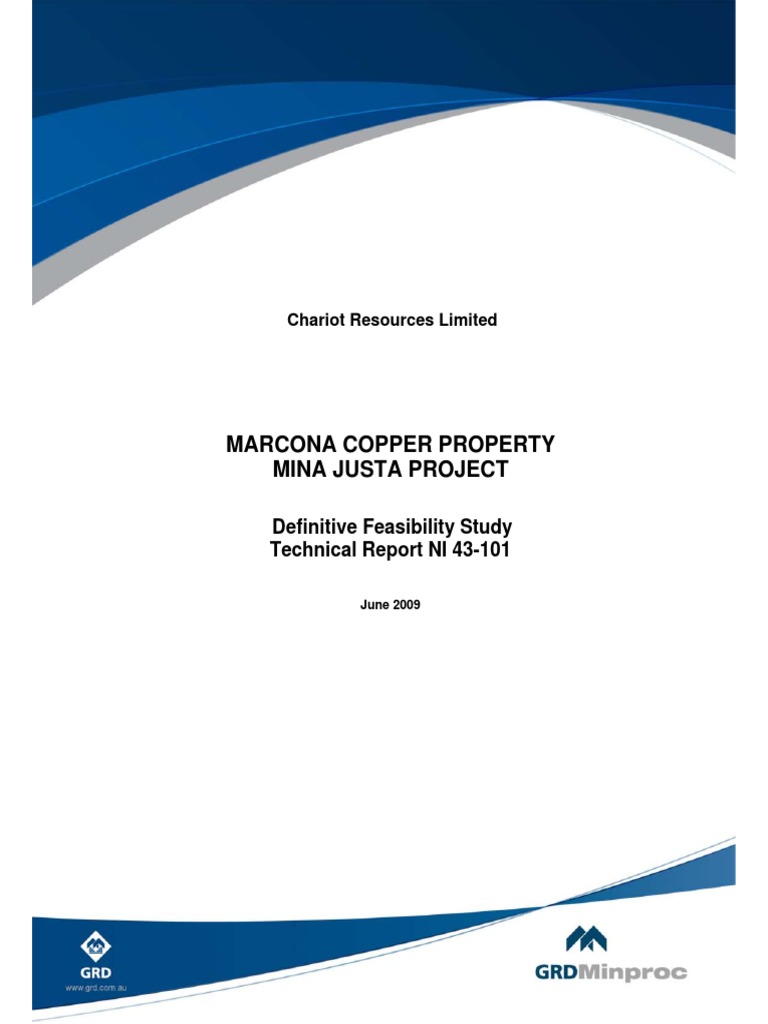 Marcona NI 43 101 | PDF | Mining | Metallurgy