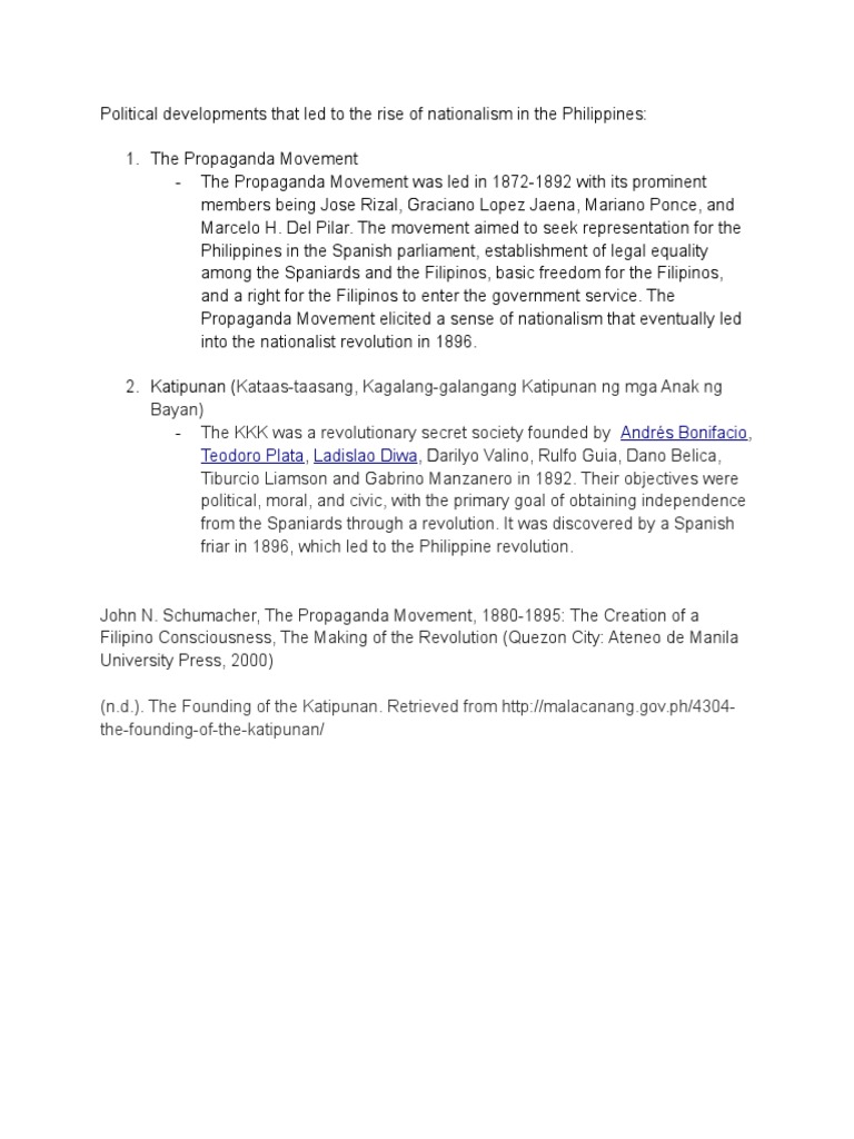 Andrés Bonifacio Teodoro Plata Ladislao Diwa | PDF