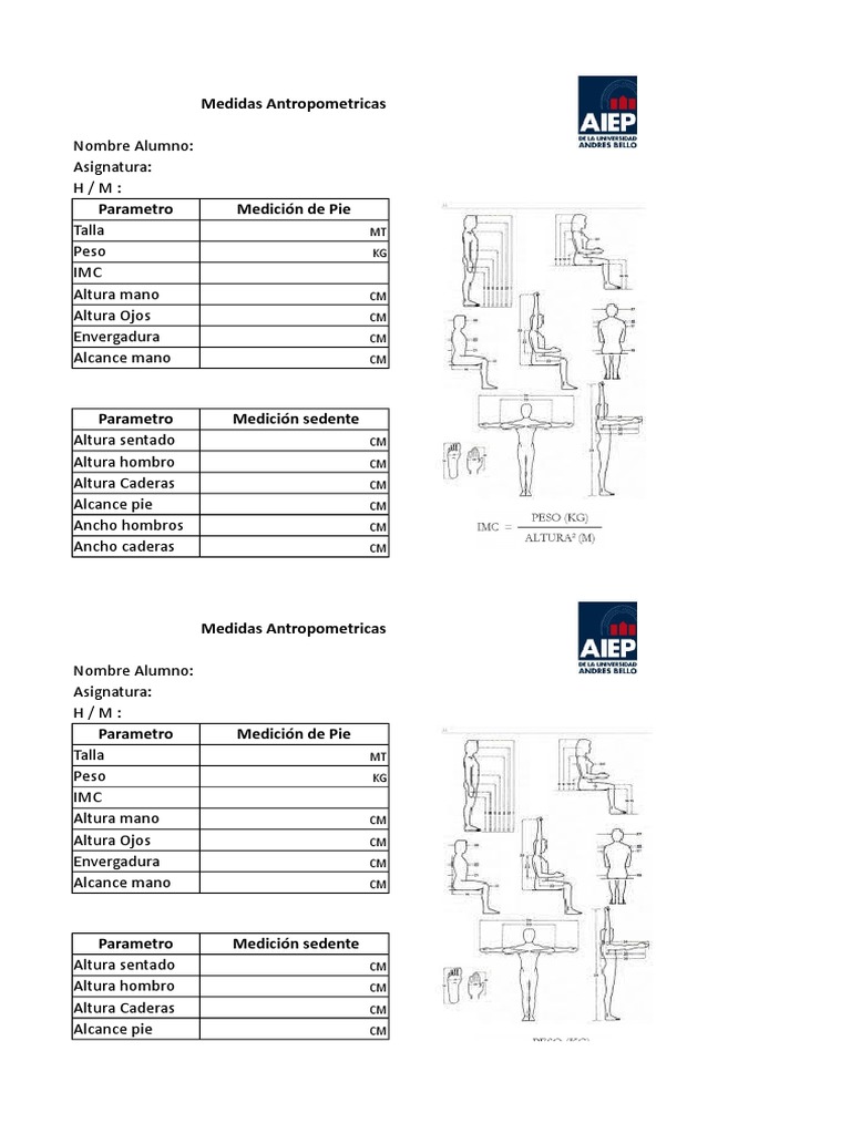 Medidas Antropometricas | PDF