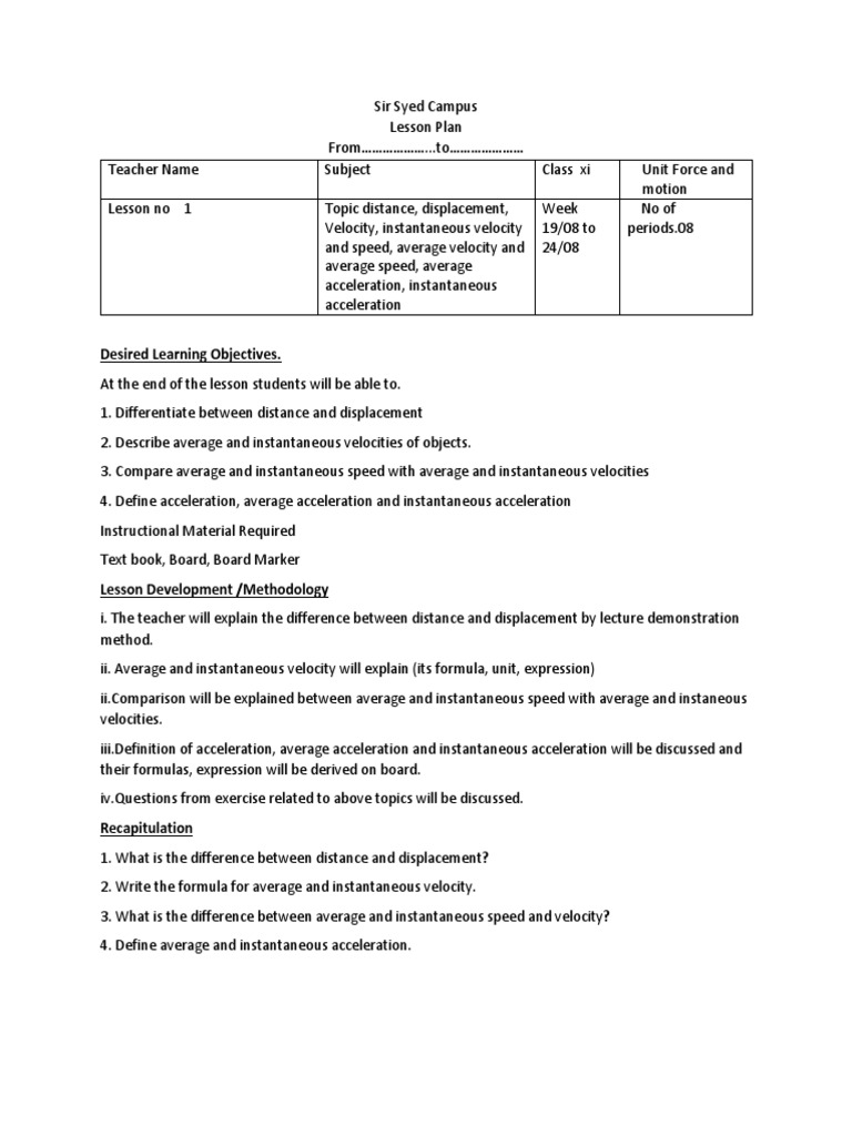 Lesson Plan | PDF | Career & Growth | Teaching Methods & Materials