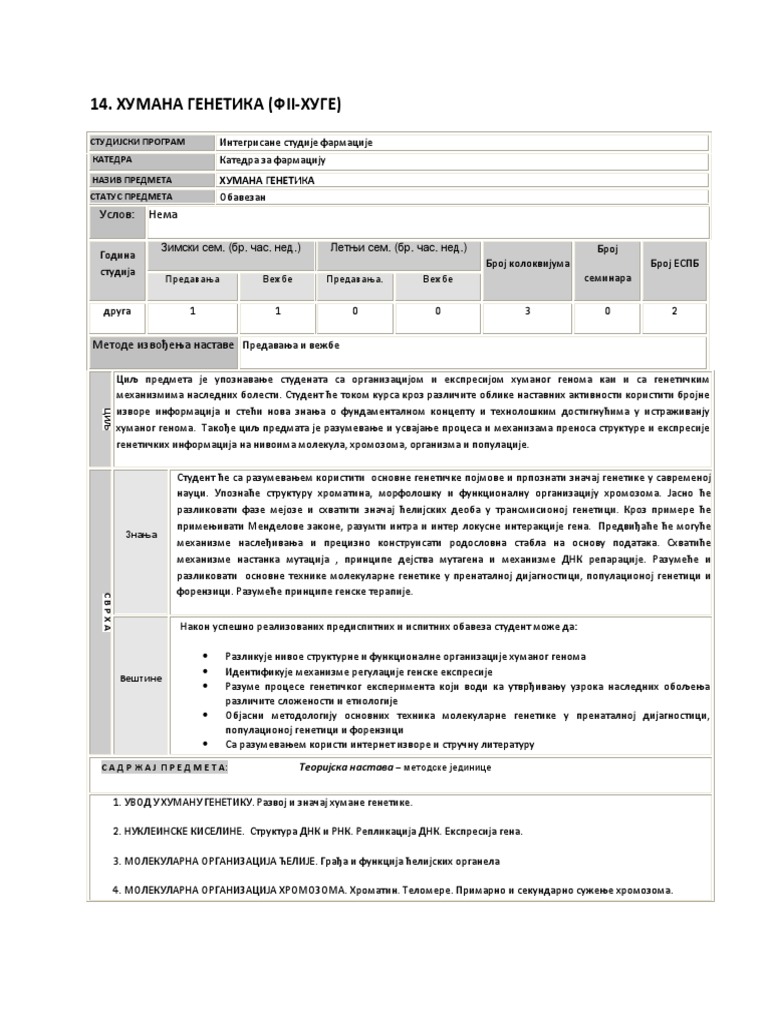 Genetika Humana PDF | PDF