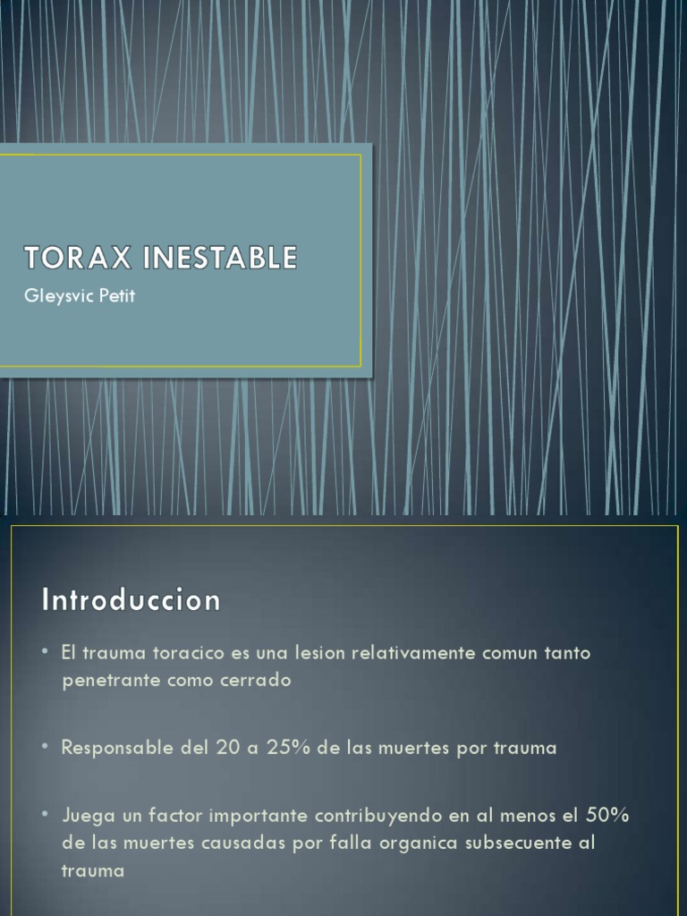 Torax Inestable | PDF | Lesión | Tórax