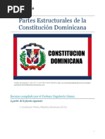 La Estructura de La Constitucion Dominicana | PDF | República | República Dominicana