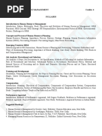 Syllabus HRM Huflit 2023-Final | PDF | Human Resource Management ...
