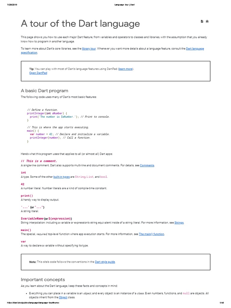 Dart | PDF | Parameter (Computer Programming) | Variable (Computer Science) Dart | PDF | Parameter (Computer Programming) | Variable (Computer Science)