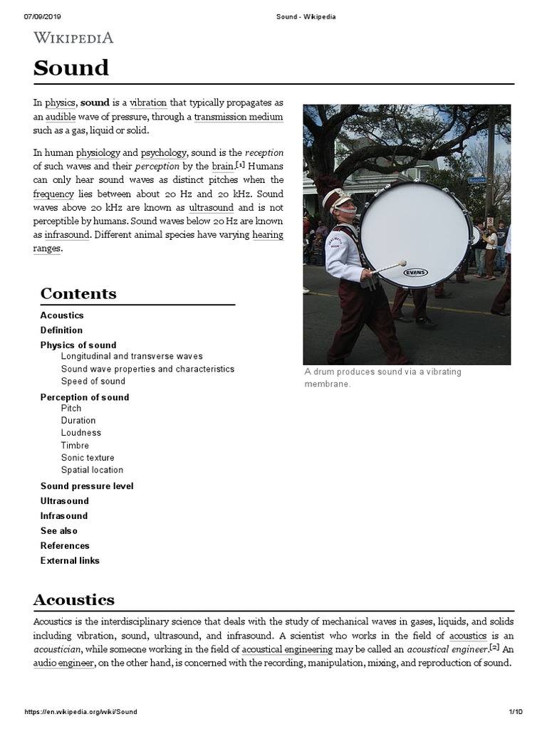 Sound: Acoustician, While Someone Working in The Field of Acoustical ...