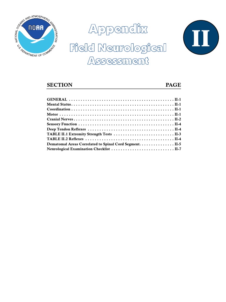 Appendix: Field Neurological Assessment | PDF | Anatomical Terms Of ...