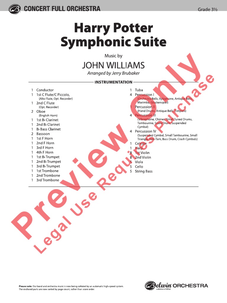 Harry Potter Symphonic Suite | PDF