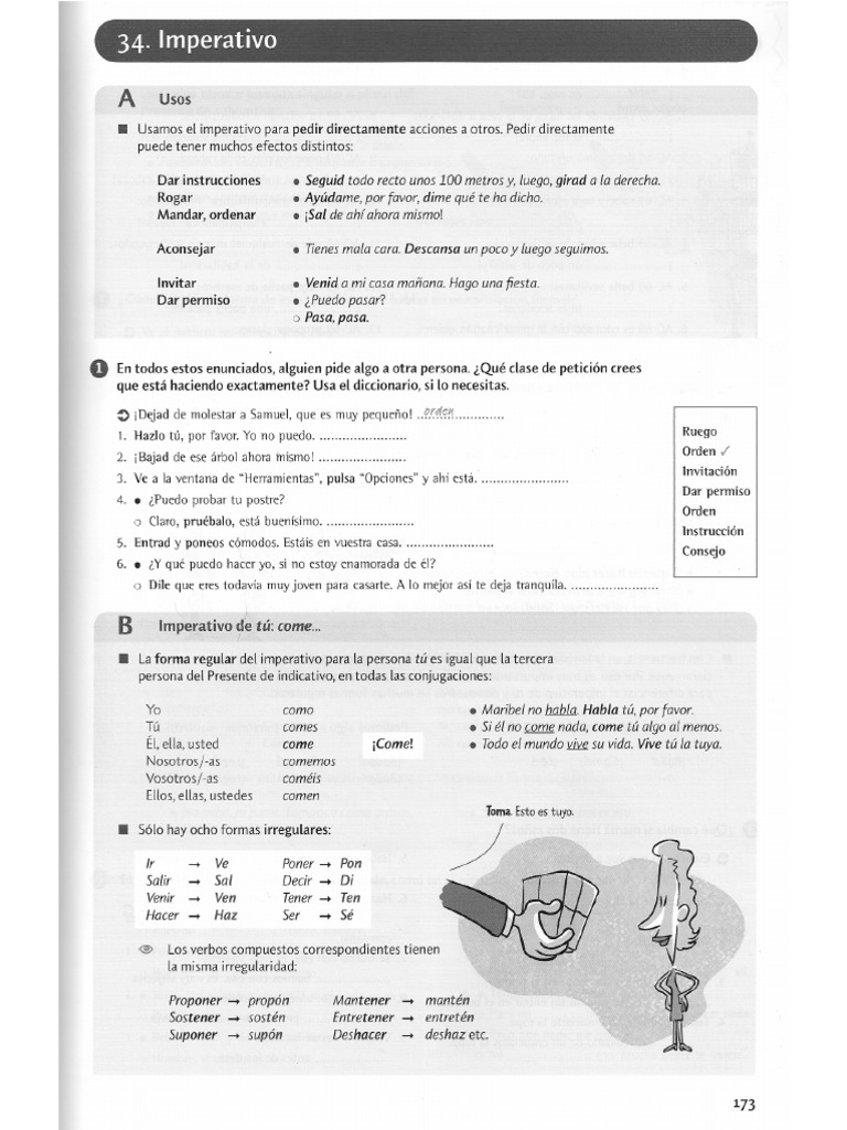 Imperativo - Espanhol | PDF