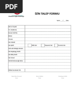 Yillik İzi̇n Formu | PDF