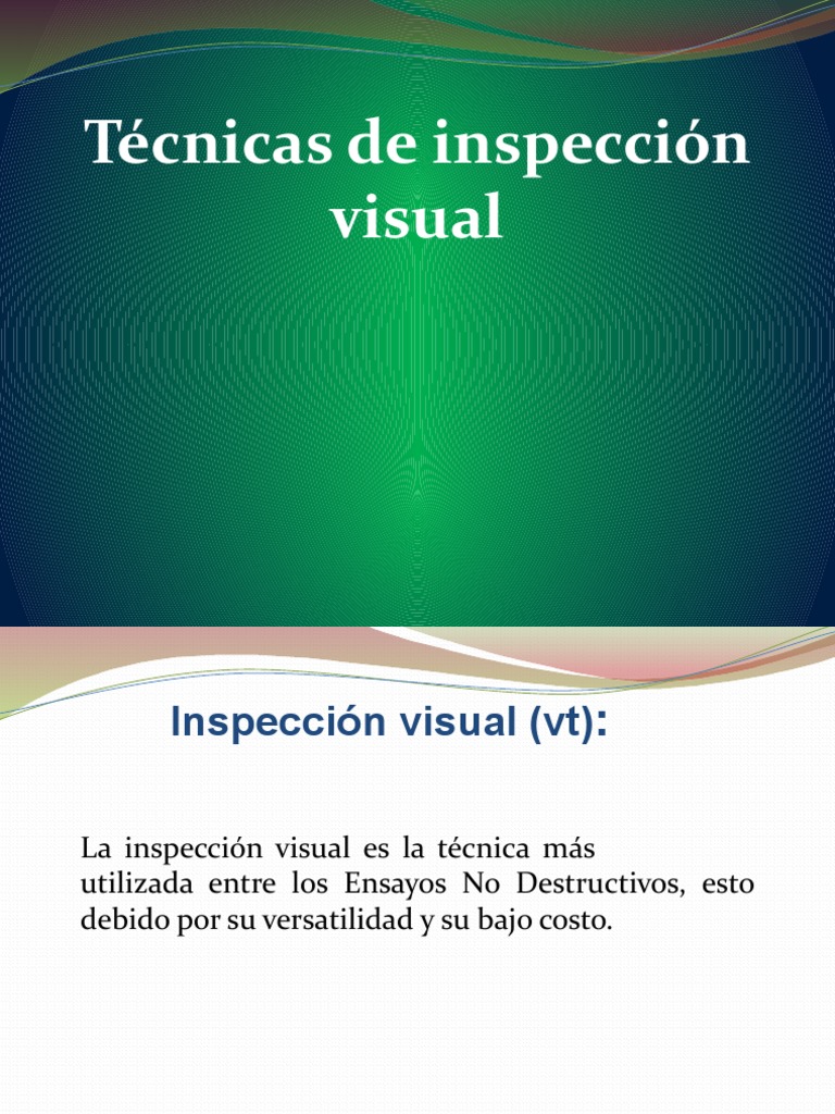 Tipos de Inspeccion Visual | PDF | Ligero | Ojo humano