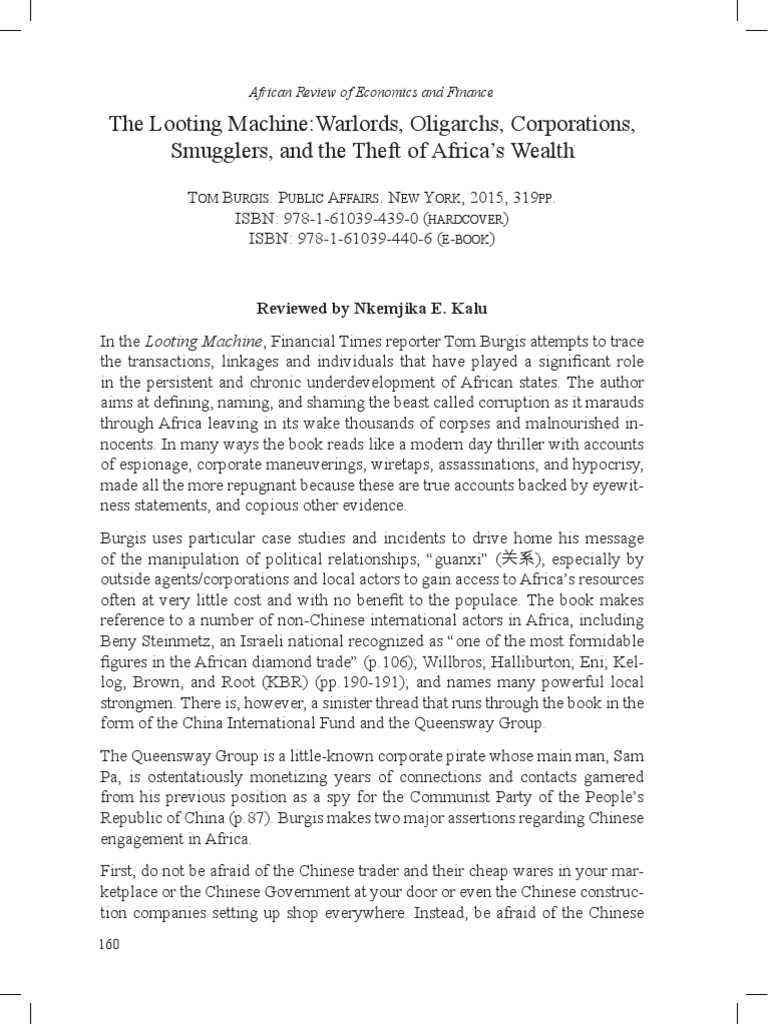 The Looting Machine:Warlords, Oligarchs, Corporations, Smugglers, and ...