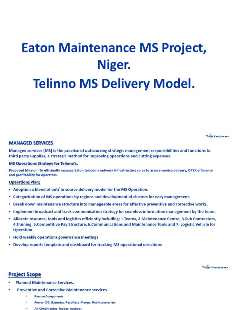 Global Managed Services Strategy for Eaton | PDF | Logistics | Inventory
