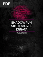 Shadowrun 5th Edition Cheat Sheet | PDF | Role Playing Games | Gaming