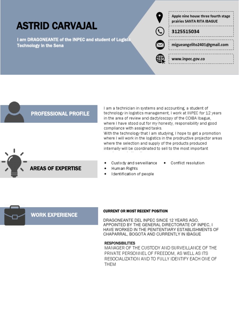 Curriculum Vitae Format | PDF | Behavior Modification | Cognition