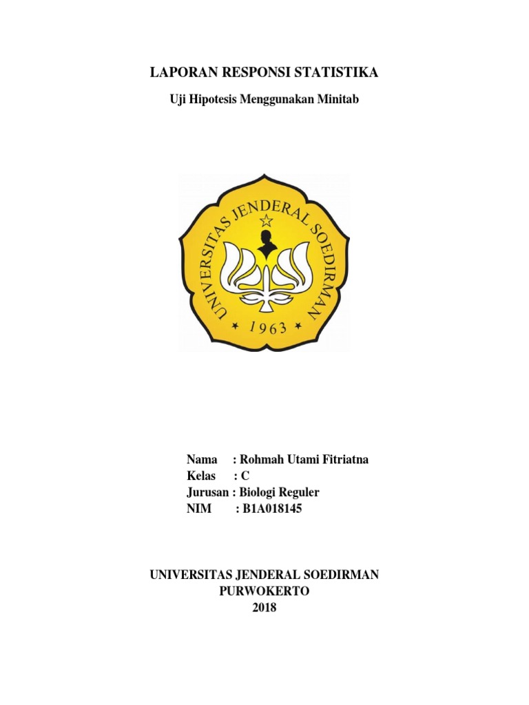 Laporan Responsi Statistika Rohmah | PDF