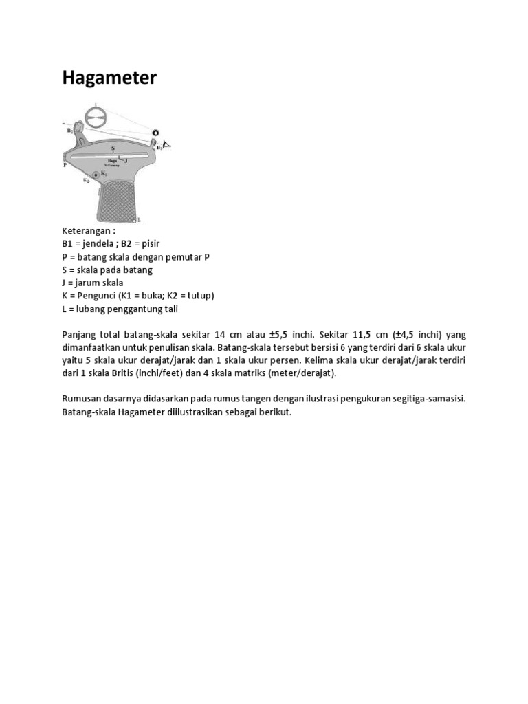 Fungsi dan Cara Menggunakan Hagameter | PDF | Metode & Bahan Ajar ...