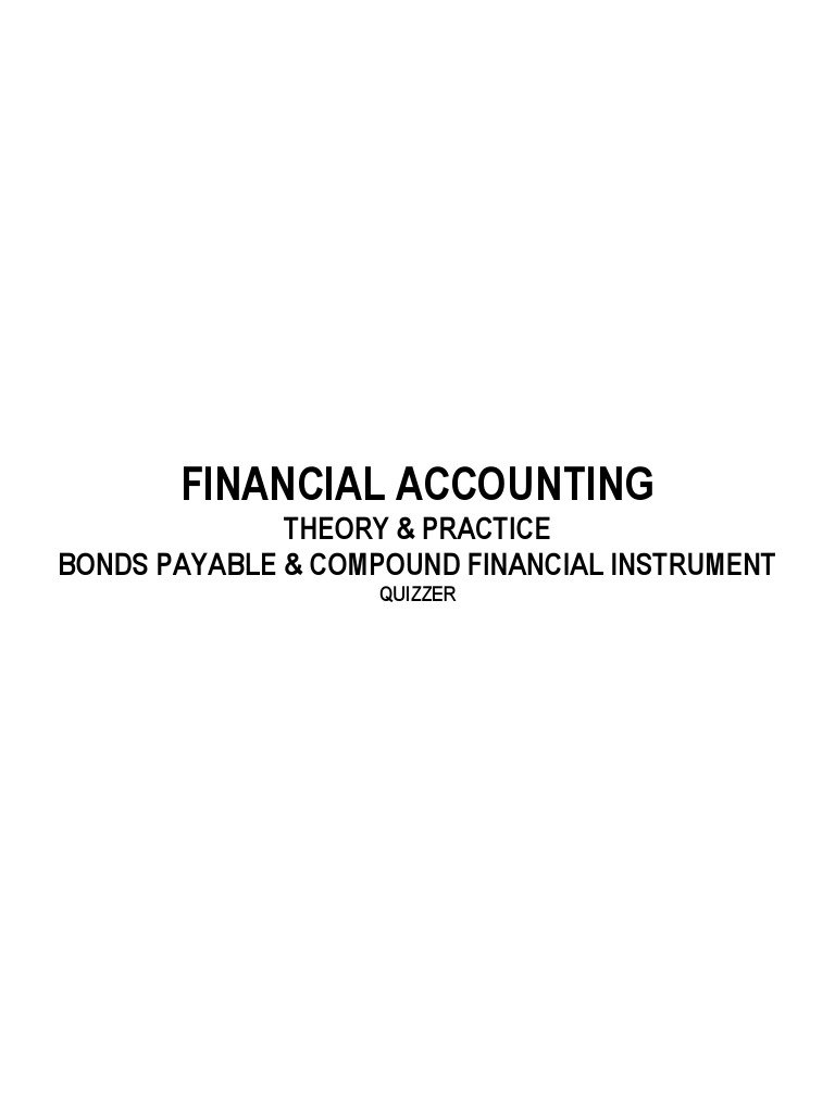 02a Bonds Payable Compound Financial Instrument | PDF | Bonds (Finance ...