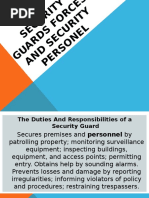 Security Guard Training Guide | PDF | Security Guard | Police