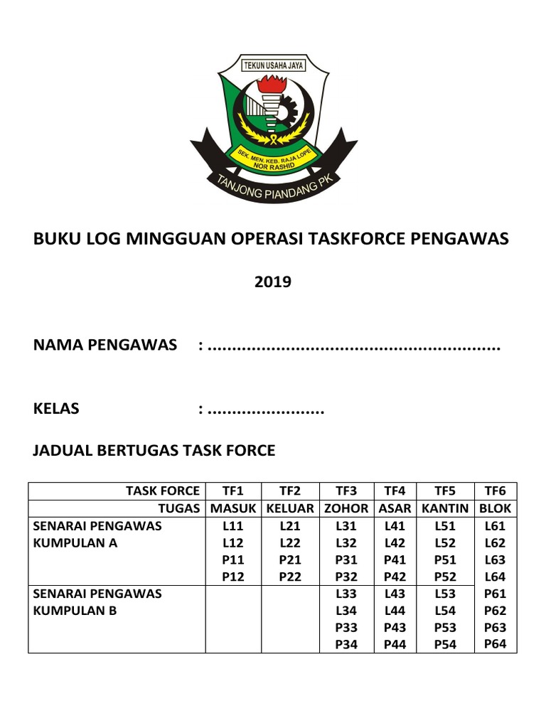 Contoh Buku Log | PDF