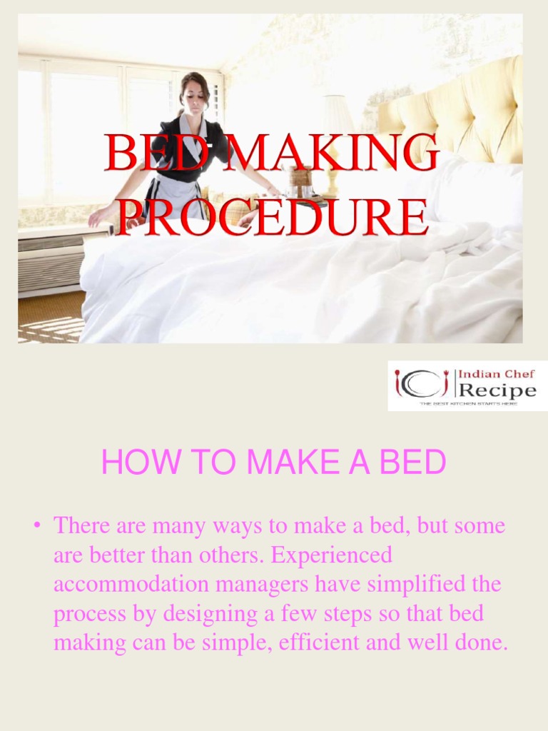 Efficient Bed Making Steps Guide | PDF