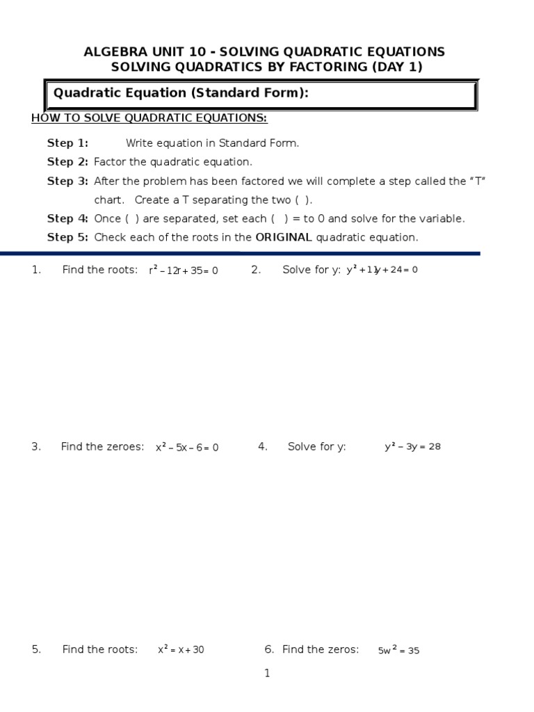 Quadratic Equations: Solving Methods | PDF | Quadratic Equation | Area
