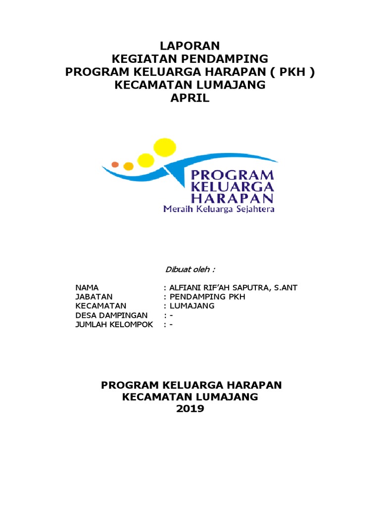 Laporan PENDAMPING PKH | PDF