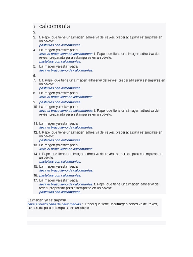 Calcomanía | PDF