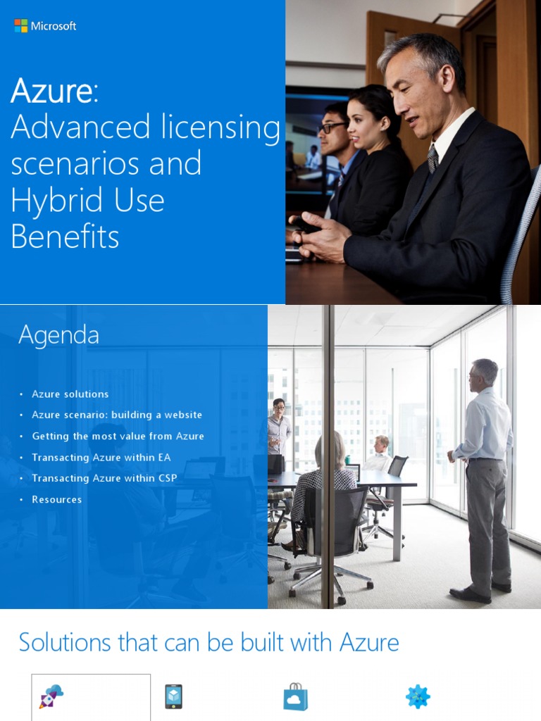 Azure - Advance Licensing Scenarios and Hybrid Use Rights - Slides ...