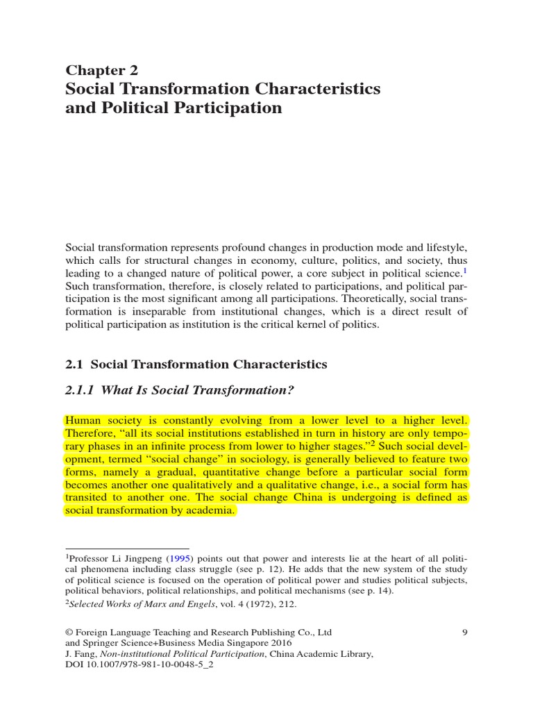 Political Participation in China's Transformation | PDF | Communist ...