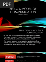 Linear Model of Communication | PDF | Public Speaking | Communication